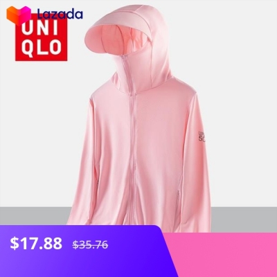 Uniqlo AIRism Women's Sunscreen Jacket UPF50 Hoodie Ultra-thin ...