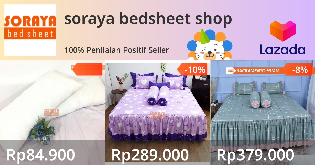 soraya bedsheet shop | Lazada Indonesia