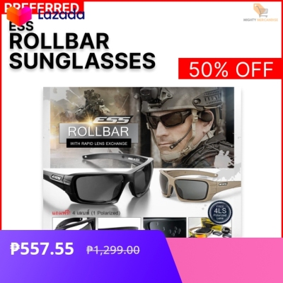 ESS Rollbar Scratch Resistant Ballistic Safety Glasses | ESS Rollbar ...