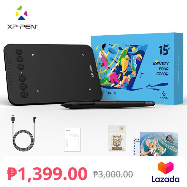 XP-PEN Deco Mini4 Anniversary Edition With Special Postcard and Fenix ...