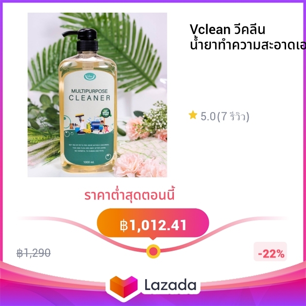 Vclean วีคลีน น้ำยาทำความสะอาดเอนกประสงค์ น้ำยาทำความสะอาด ไร้สารเคมี ...