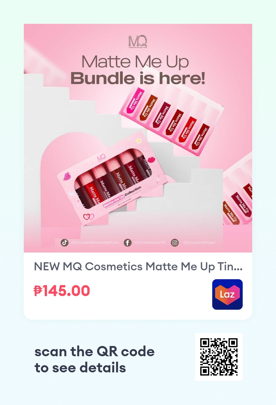 NEW MQ Cosmetics Matte Me Up Tint with Lip Applicator 🥰