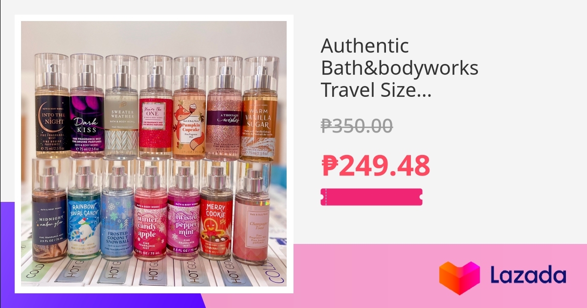Authentic Bath&bodyworks Travel Sizes 75ml