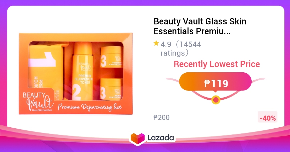 Beauty Vault Glass Skin Essentials Premium Rejuvenating Set / Whitening ...