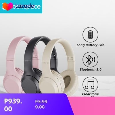 Rock Space O2 Wireless Headphone Bluetooth Foldable Headset with Built ...