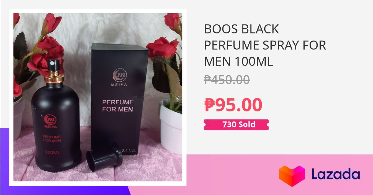 BOOS BLACK PERFUME SPRAY FOR MEN 100ML