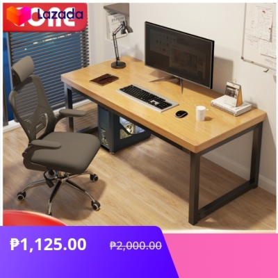 EONE Computer Desk Thickened Study Table Waterproof Solid Wood Office ...