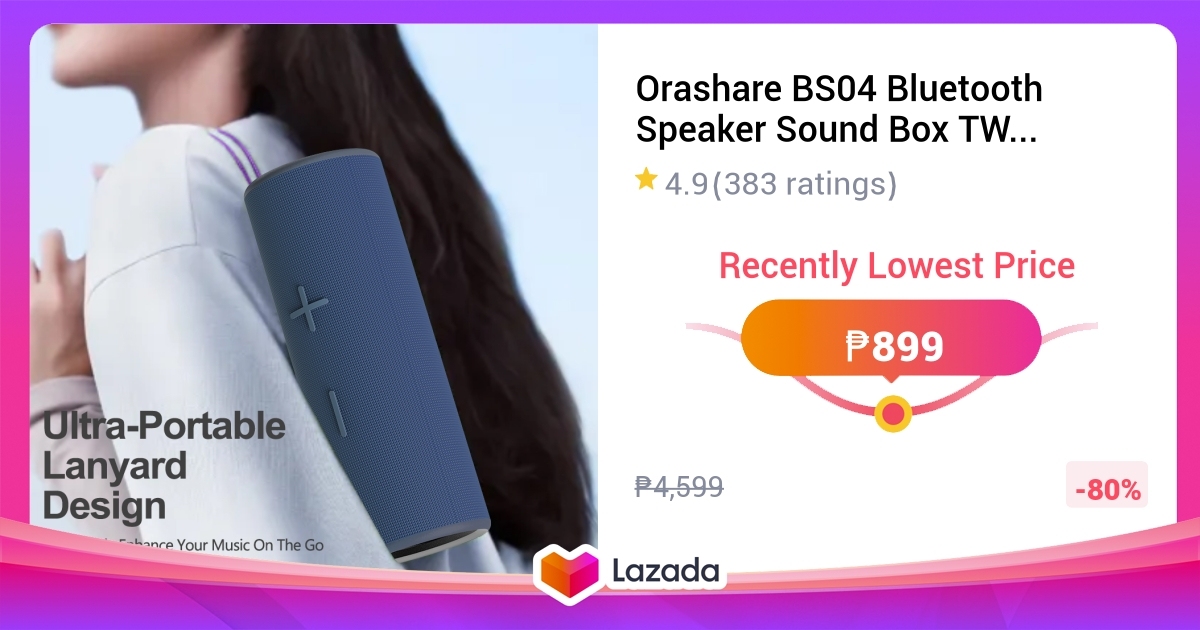 Orashare BS04 Bluetooth Speaker Sound Box TWS Stereo Speaker 20W Super Big Sound Dual Wireless ...