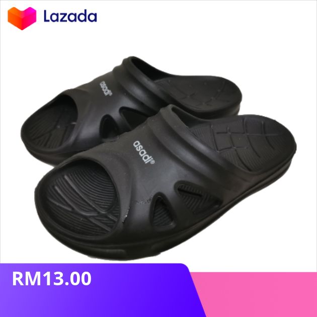 Asadi Slipper / Asadi Men's Slipper Sandal (Black) / Asadi Selipar ...