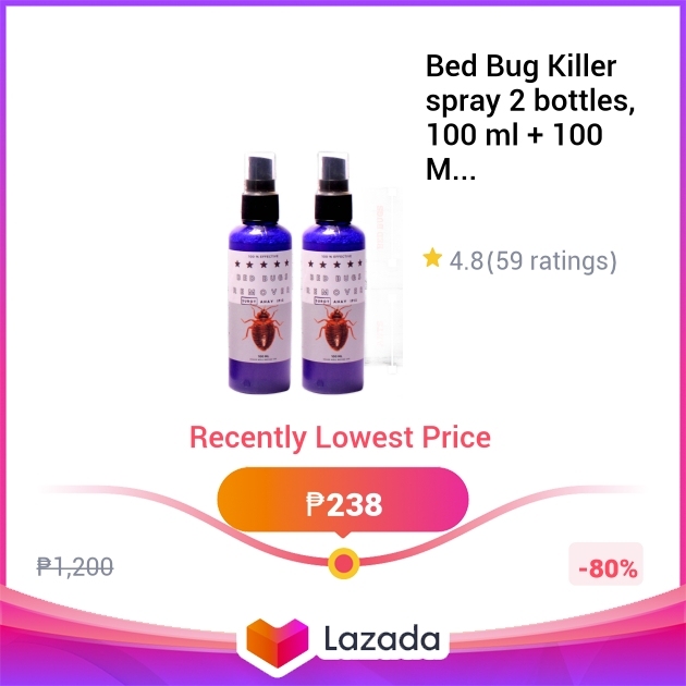 Bed Bug Killer spray 2 bottles, 100 ml + 100 ML (BED BUGS, Cockcroach ...