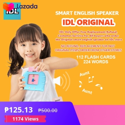 【IDL Original】112PCS Cards Smart English Speaker for kids Educational learning materials for ...