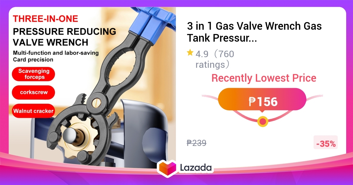 3 in 1 Gas Valve Wrench Gas Tank Pressure Reducing Valve Wrench ...