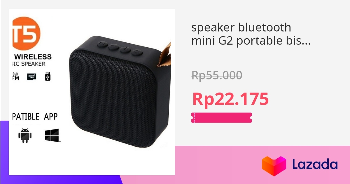 speaker bluetooth mini G2 portable bisa pake kartu memori dan radio / bok musik bluetooth mini ...