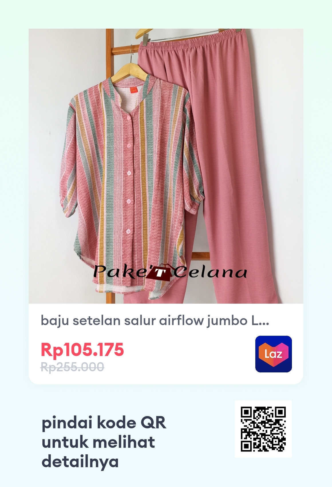 baju setelan salur airflow jumbo Ld 120 bb 60 - 80 kg terbaru 2023 setcel andara pavelia lengan ...