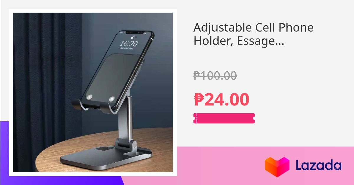 Adjustable Cell Phone Holder, Essager Foldable Tablet Stand Mobile ...