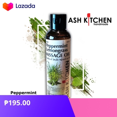 Ash Kitchen Peppermint-Lemongrass Massage Oil (Sunflower Oil + VCO)