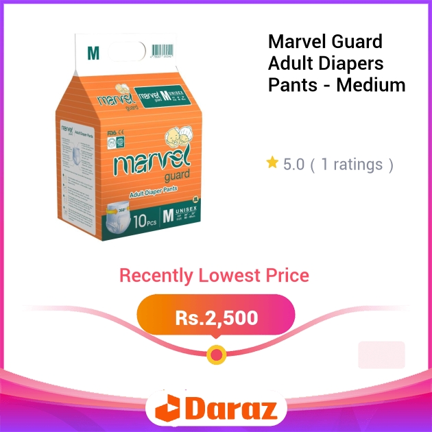 Marvel Guard Adult Diapers Pants - Medium