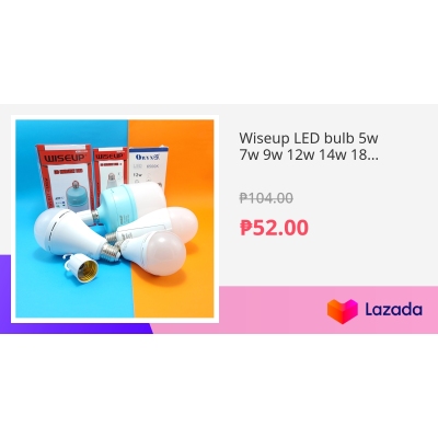 Wiseup LED bulb 5w 7w 9w 12w 14w 18w 20w Power 6500k Energy saving Bulbs Ampoule Ultralight