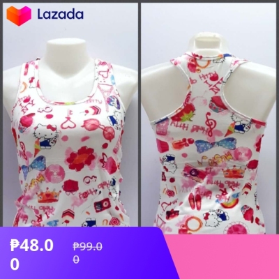 Korean Cute Character Boxer Sando Sleeveless