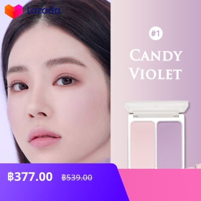 2aN BLUSHER - Dual Cheek #1 Cotton Candy Violet 코튼 캔디 바이올렛