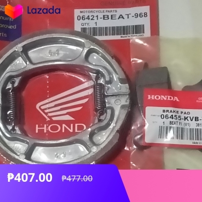 Genuine Brake pad & Brake shoe For Honda Beat Fi V1/v2 / Airblade.