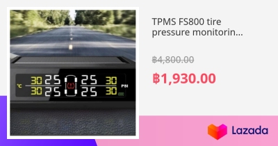 TPMS วัดลมยาง FS900 เซนเซอร์ภายนอกยาง (หน่วยวัดตรงรุ่นไทย)