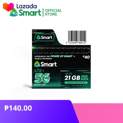 SMART 5G SIM w/ Load with 21GB data