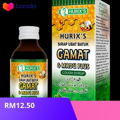 Hurix's Sirap Ubat Batuk Gamat & Madu Plus (60ml)