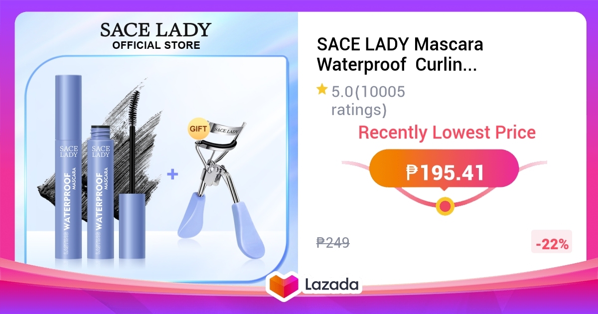 SACE LADY Mascara Waterproof Curling Long-Lasting Mascara Sweat ...
