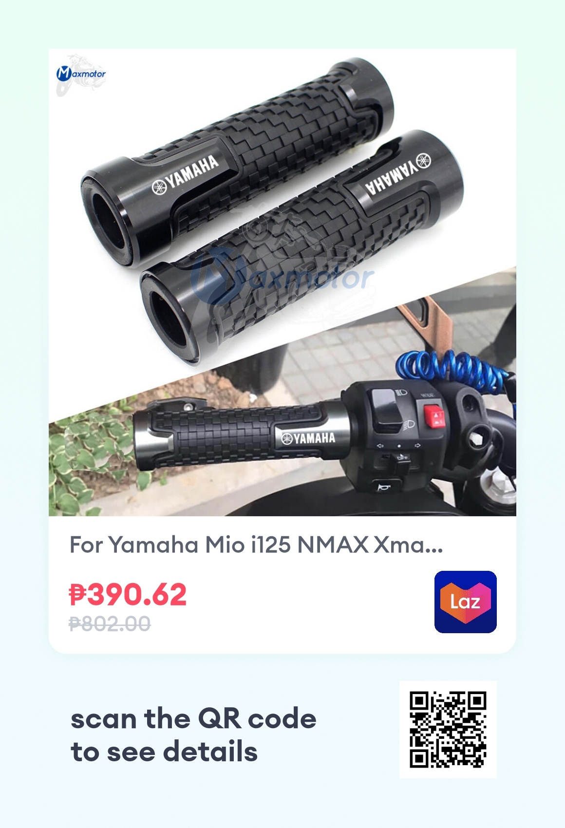 For Yamaha Mio i125 NMAX Xmax Wr155R Sniper R15 Universal Motorcycle ...