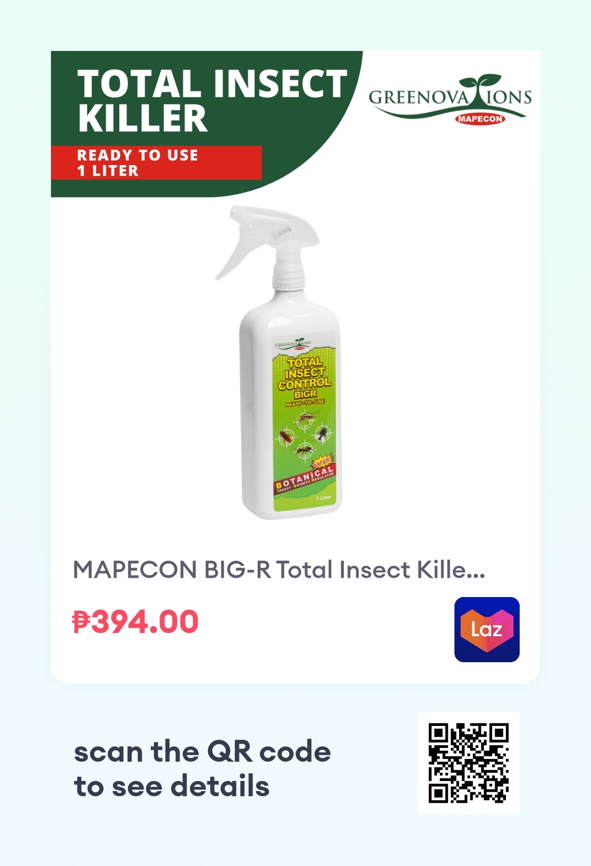 MAPECON BIG-R Total Insect Killer (Ready to Use, Nozzle Sprayer)