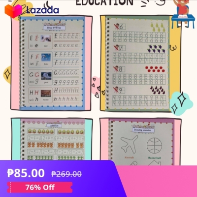 Magic Tracing Writing Copy Book Set with Pen and refill for Kids