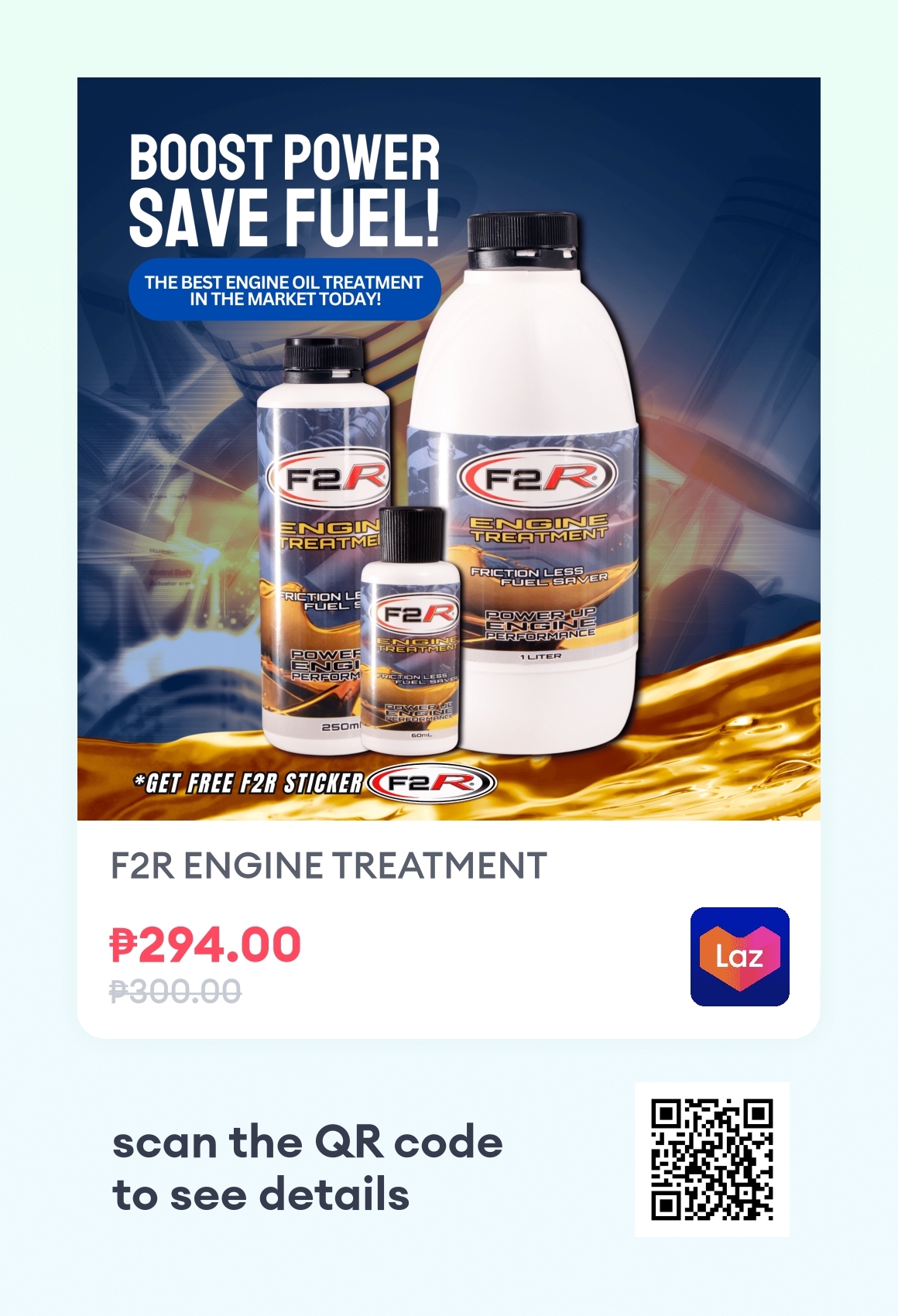 F2R ENGINE TREATMENT