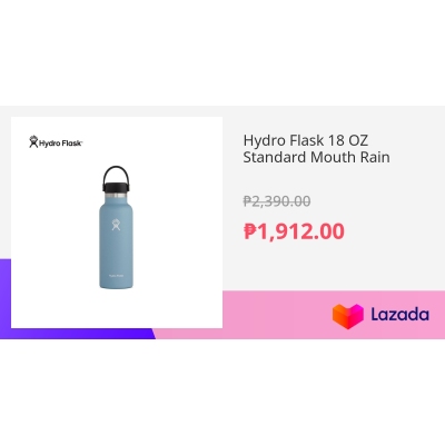 Hydro Flask 18 OZ Standard Mouth Rain