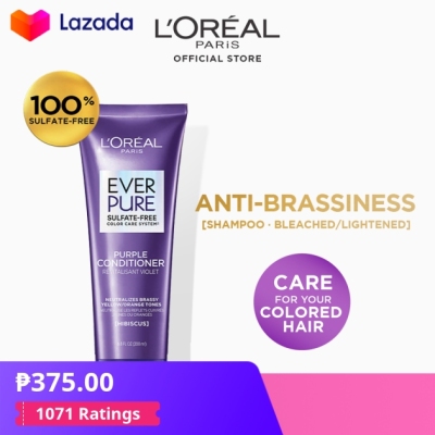 LOreal Paris Ever Pure Brass Toning Purple Conditioner (200ml) - For ...