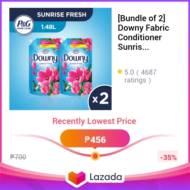 [Bundle of 2] Downy Fabric Conditioner Sunrise Fresh Garden Bloom 1.48L ...
