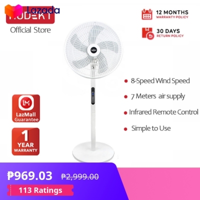 HODEKT Stand Fan Remote Control Color Screen Digital Display Floor Fan ...