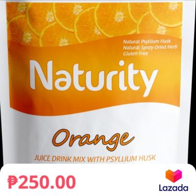 Naturity Juice Drink Mix Orange 400g with Natural Psyllium Husk
