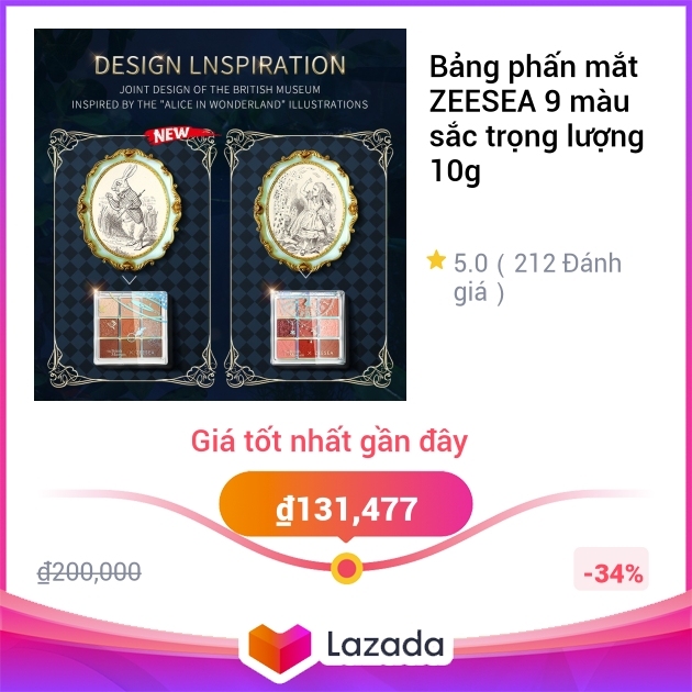 Bảng phấn mắt ZEESEA 9 màu sắc trọng lượng 10g