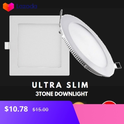 Ultra Slim LED Downlight 9W 12W 3Tone Tri tone Tri Color Panel Round ...