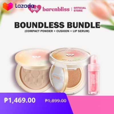 barenbliss BNB Boundless Bundle | Compact Powder + Cushion + Lip Serum