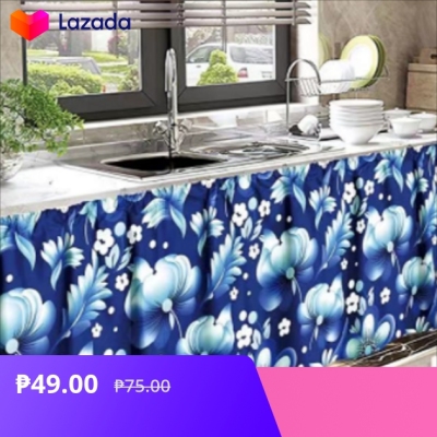 JYC Kitchen Lababo Curtain 1pcsx150cmx70cm Short Curtain Cover Cabinet ...
