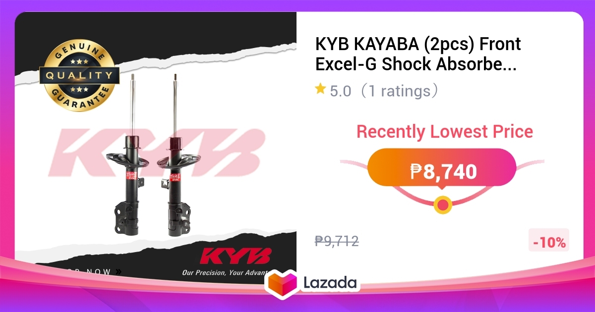 KYB KAYABA (2pcs) Front Excel-G Shock Absorber for Mazda CX-5 2012 - 2022 - 339336/339337