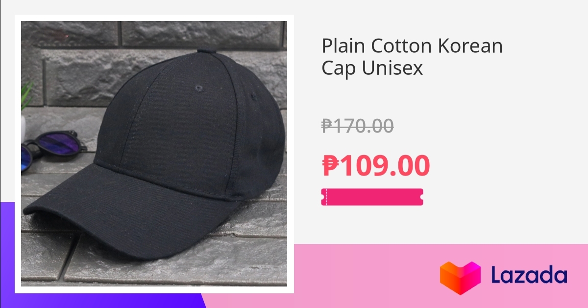 Plain Cotton Korean Cap Unisex