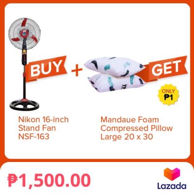 PISO SALE! Nikon 16-inch Stand Fan NSF-163 with Mandaue Foam Compressed ...