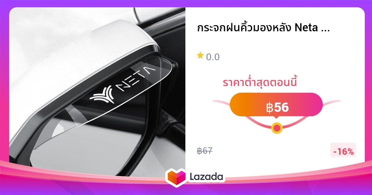กระจกฝนคิ้วมองหลัง Neta V 2ชิ้นเครื่องป้องกันแบบกันฝนโปร่งใสสำหรับ Hozon NetaV