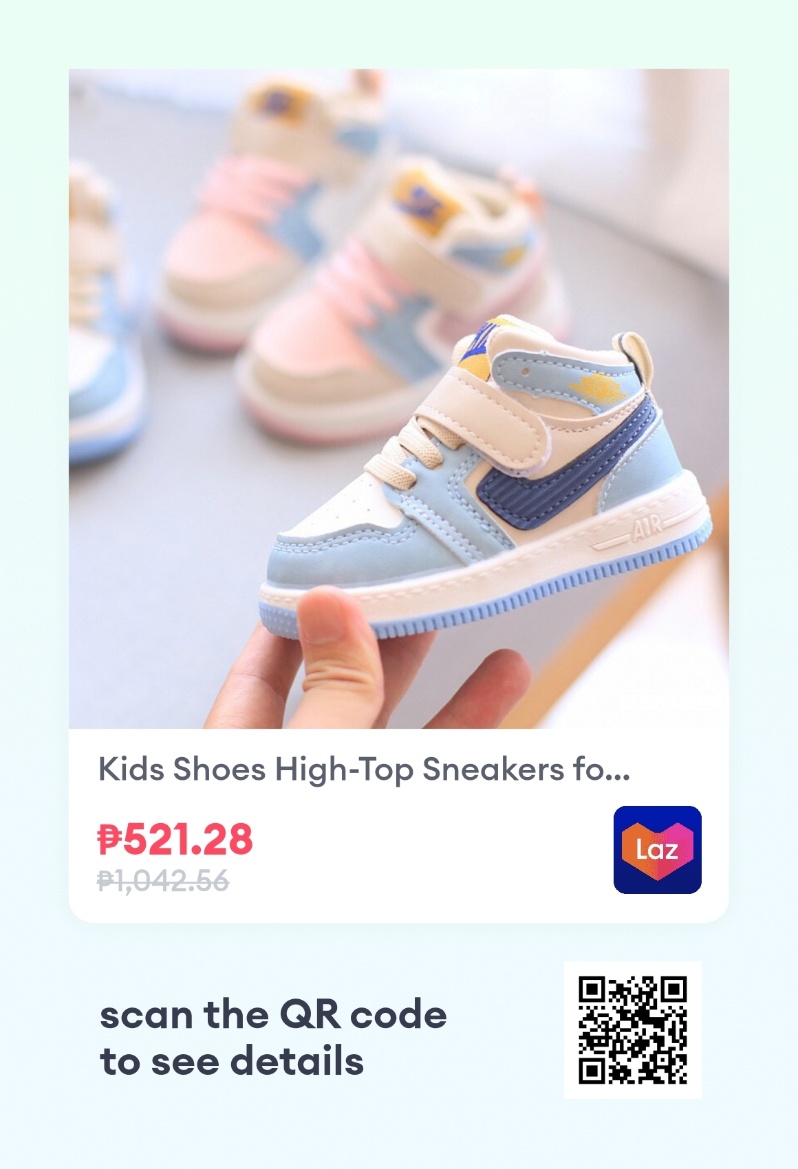 Kids Shoes High-Top Sneakers for Girl Boy Baby Toddler Shoes Walking ...