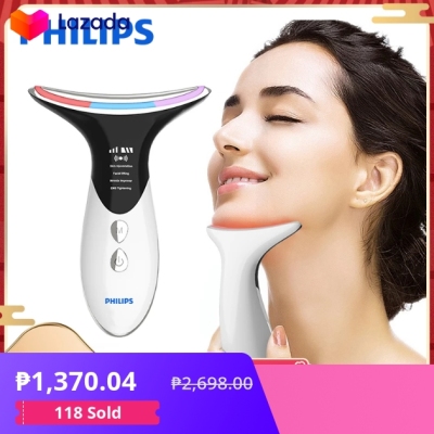 Philips Neck Anti Wrinkle Face Lifting Beauty Device LED Photon Therapy ...
