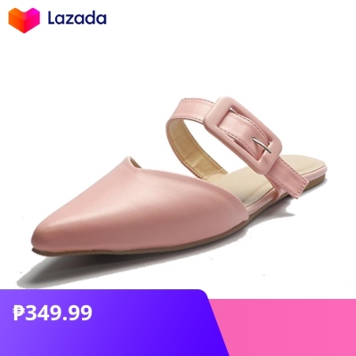 Marikina Vian Pointed Flat Shoes with Buckle Pinoy Made ɴᴏᴛ Rubber ...