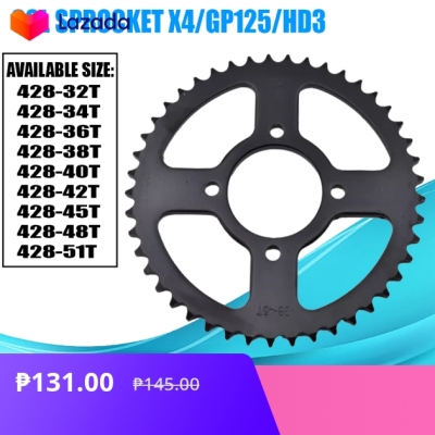 CSL Japan Quality Replacement Rear Sprocket For KAWASAKI HD3/SUZUKI X4/KYMCO GP125 (428-34T/36T ...